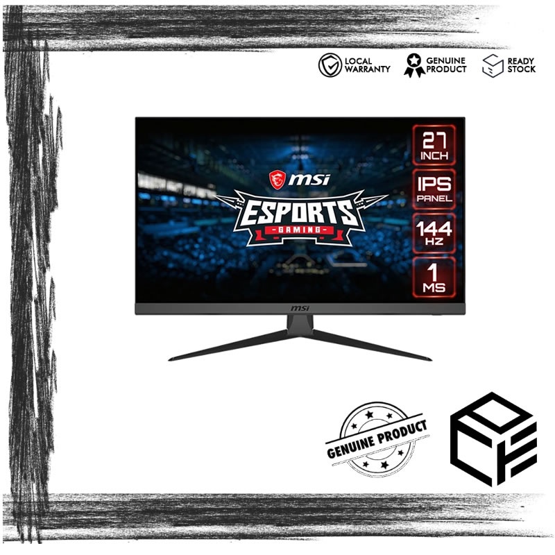 MSI 27'' OPTIX G272 GAMING MONITOR ( IPS/144Hz/1MS/FHD) | Shopee Malaysia