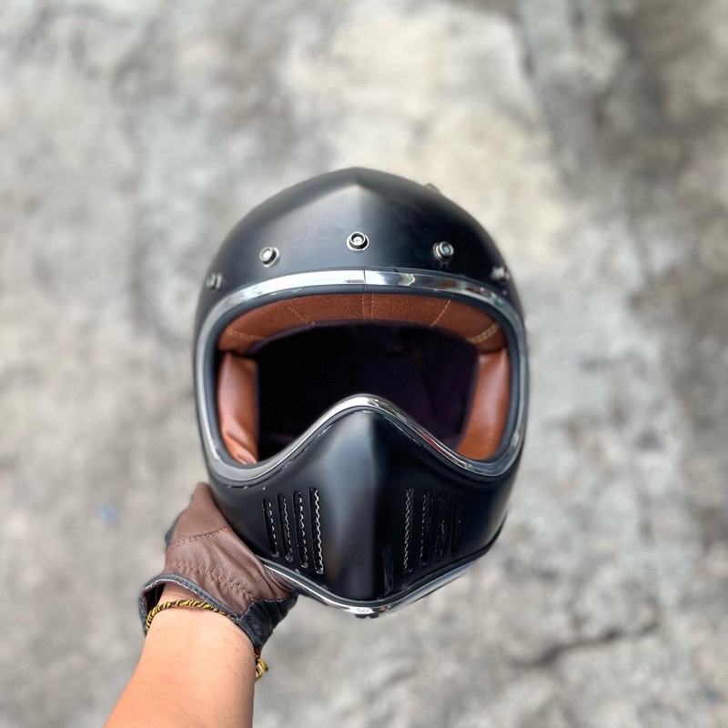 Simpson Ghostbone Black Doff Helmet/Custom Helmet | Shopee Malaysia