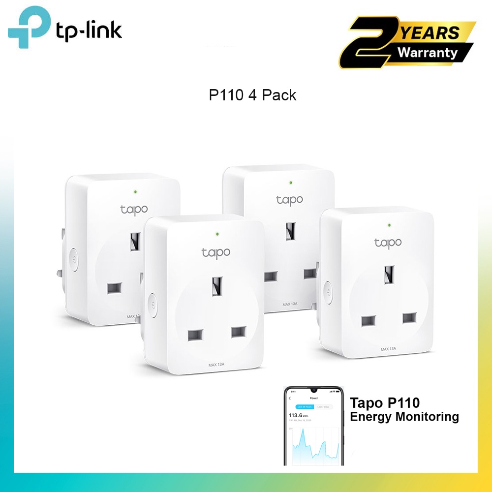 TP-Link Tapo P100 P110 P110M Mini Smart Wi-Fi Plug Remote Control ...