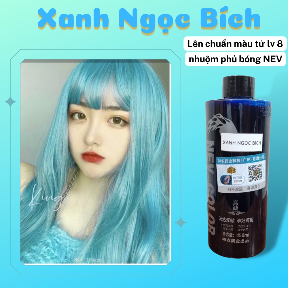 Neon jade green gloss dye, Nev-Color gloss dye, pre-mixed dye that does ...