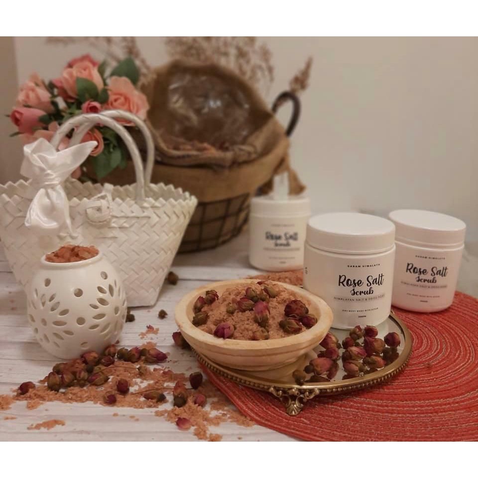 Rose Salt Scrub Gift Set (Ready Stock) | Shopee Malaysia