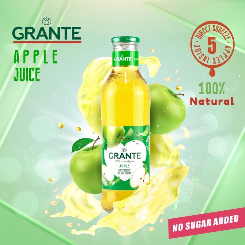 Apple juice Grante / Jus Epal /750ML 100% Natural | Shopee Malaysia