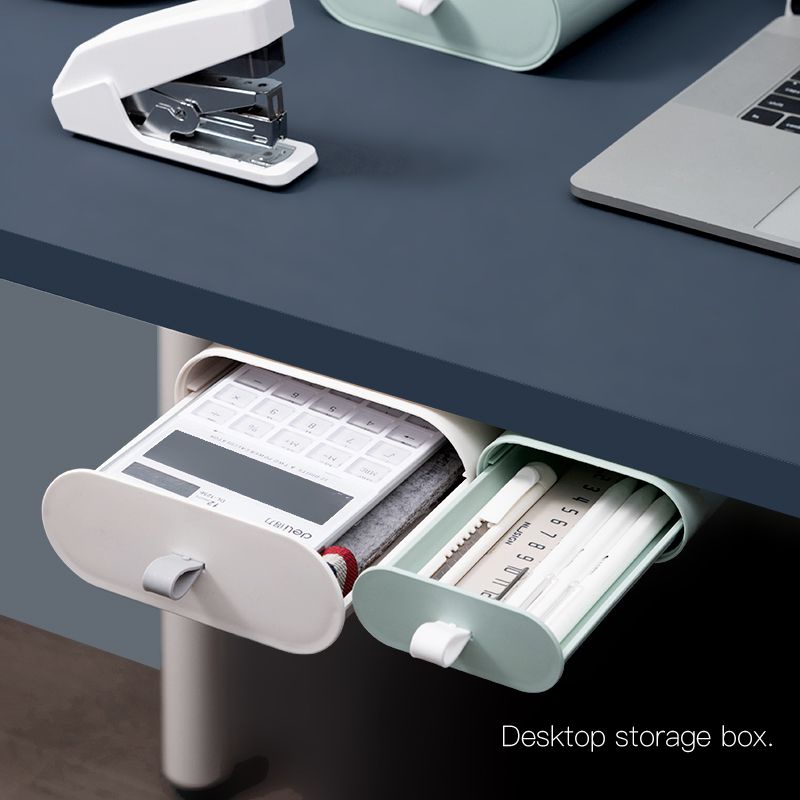 Storage Box under the Table Stationery Notes Invisible Drawer Office ...