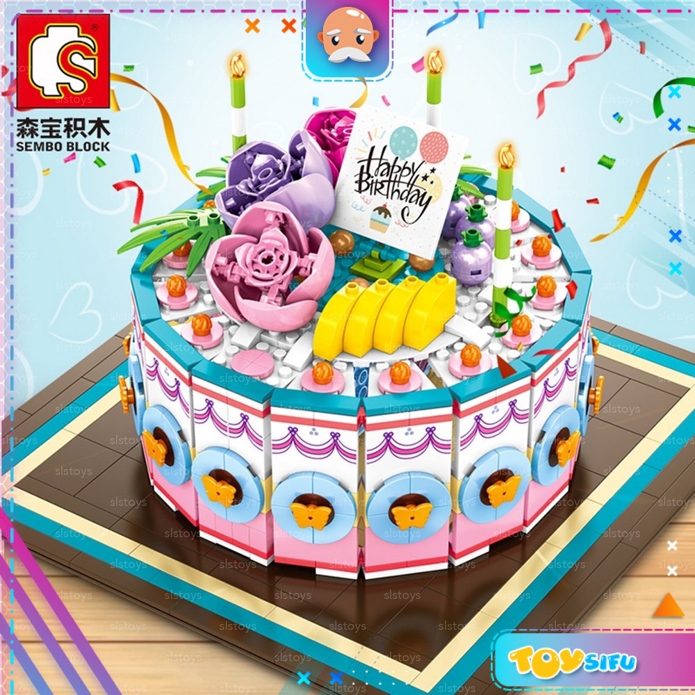 TOYSIFU Sembo 601400 Marry Me Surprise Birthday Cake Wedding Proposal ...