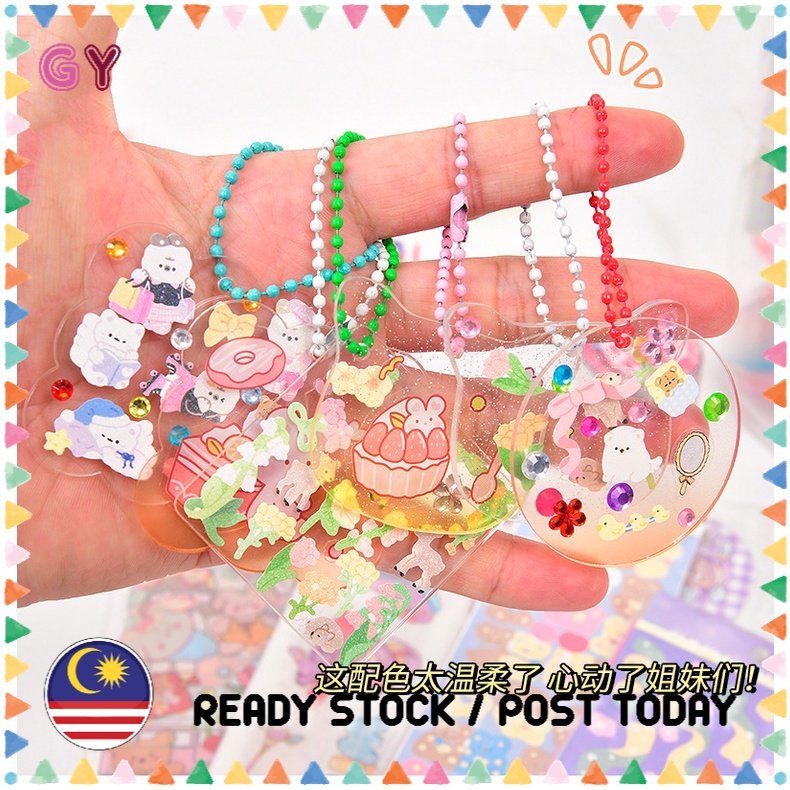 GY DIY Small Disc Cute Glitter Gooka Children Stickers Hand Account ...