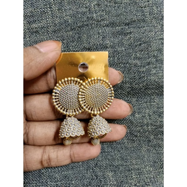 Round indian Jhumka earring | Shopee Malaysia