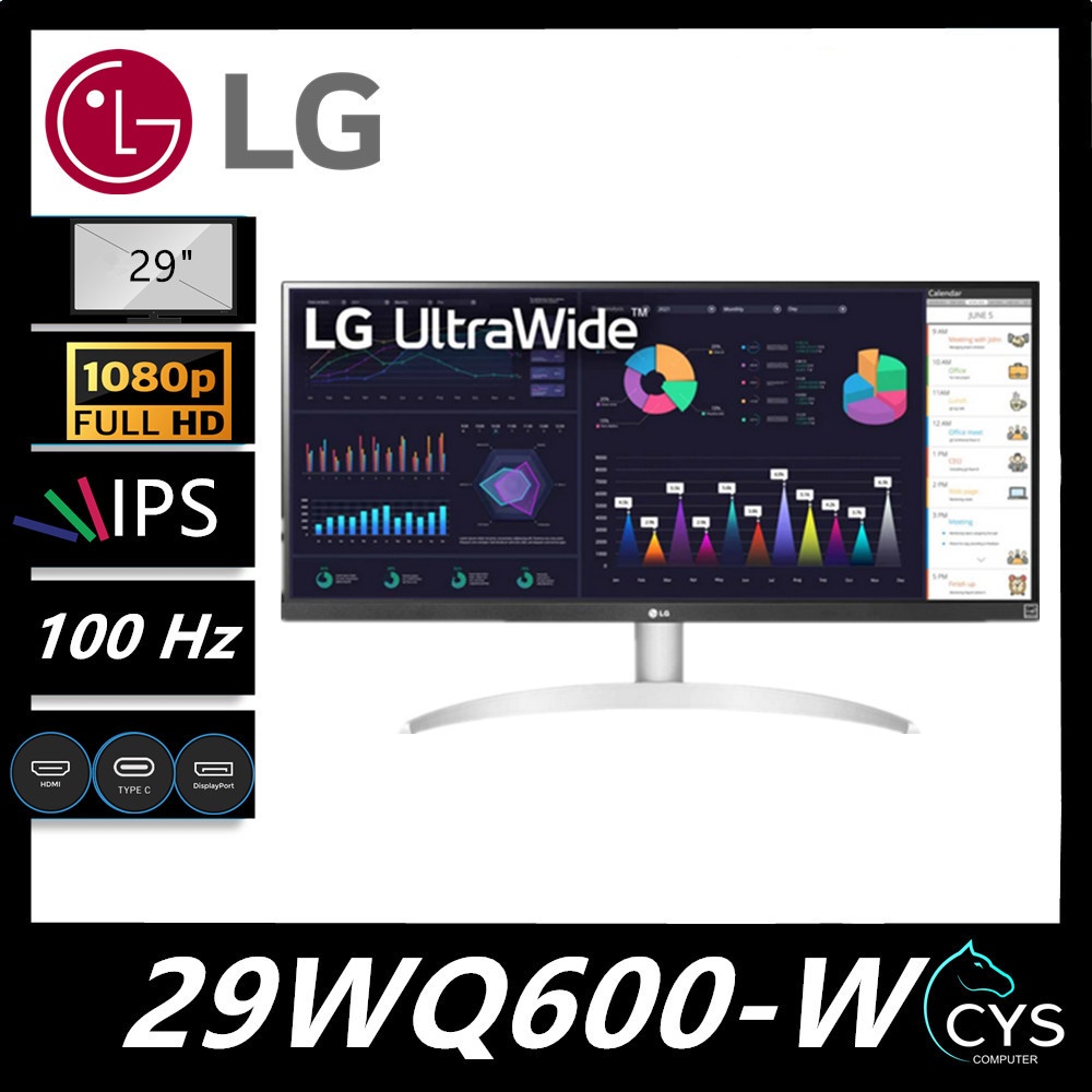 LG 29WQ600-W 29" ULTRAWIDE IPS FHD 100HZ 5MS FREESYNC HDR10 GAMING ...