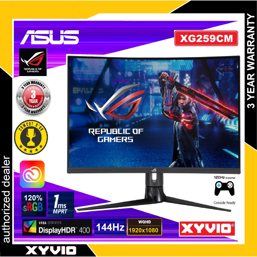 ASUS ROG STRIX XG259CM 24.5'' FHD Fast IPS 240HZ 1MS G-SYNC HDR10 ...