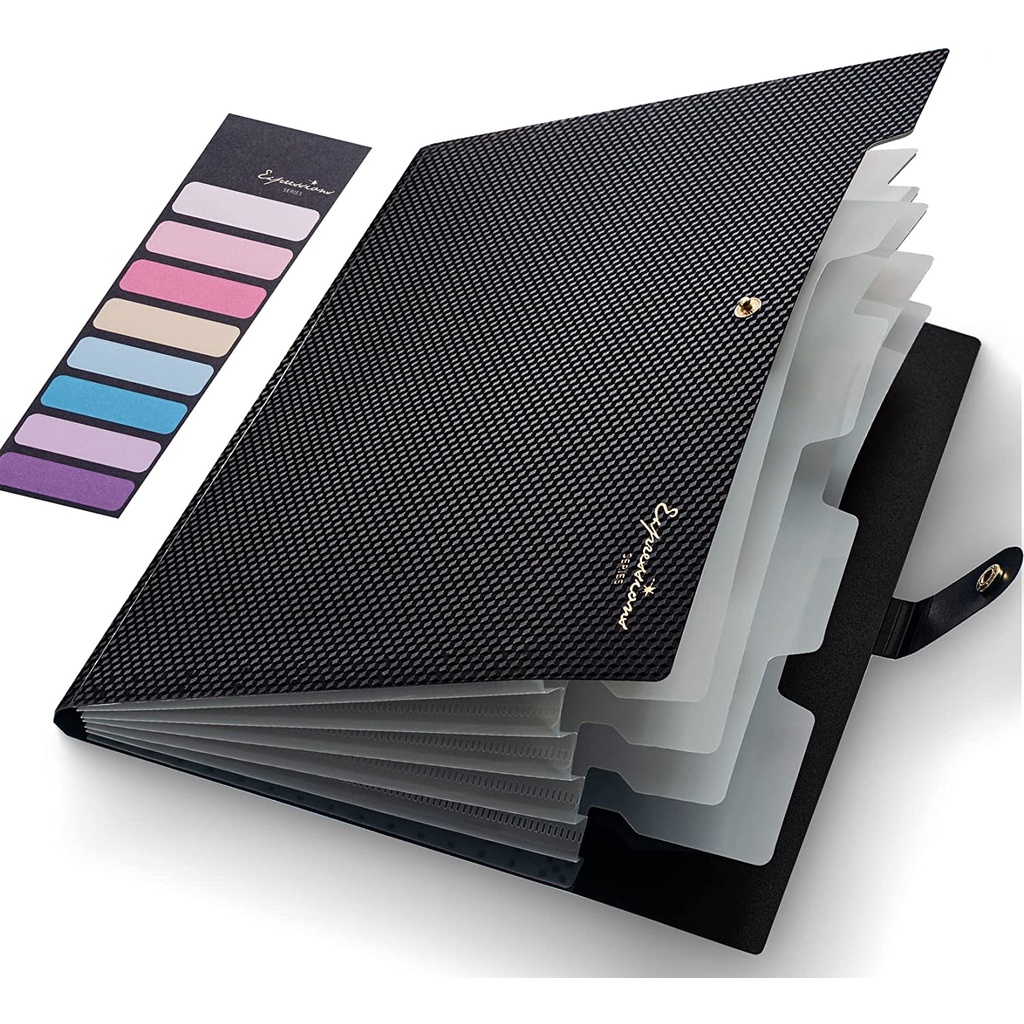 5 Pocket Folder with Labels, Letter Size Expanding File Folder ...