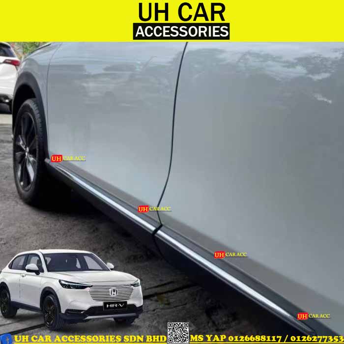 HONDA HRV 2022 SIDE SKIRT PANEL LOWER CHROME GARNISH MOULDING | Shopee ...