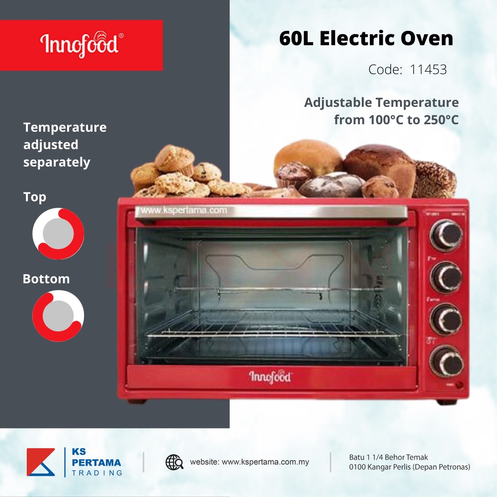 Oven Electric / Innofood - 60L | Shopee Malaysia