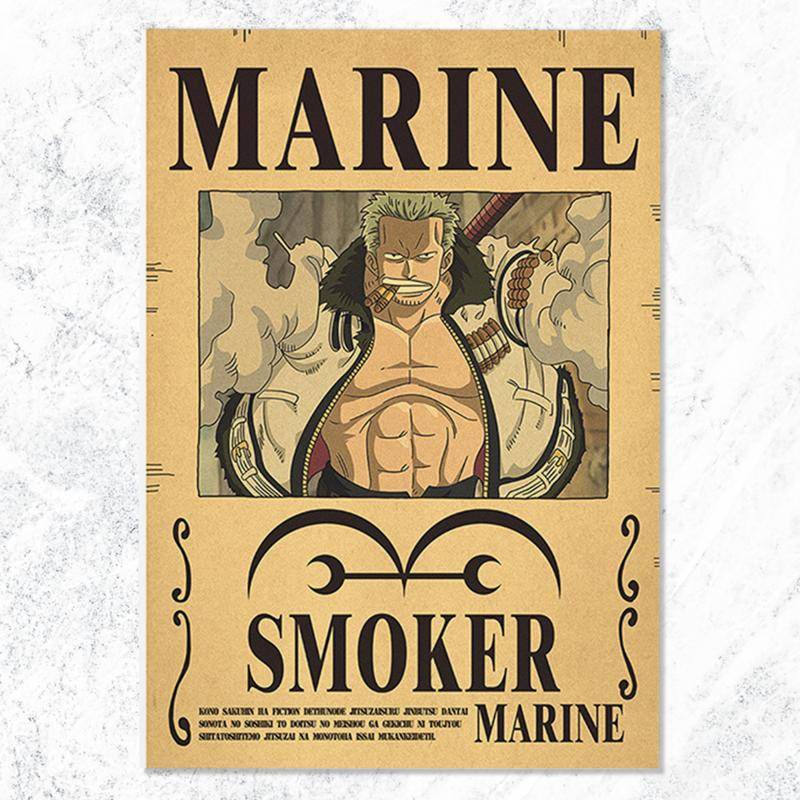 New Edition One Piece Poster SMOKER One Piece Wanted Posters 28.5x42cm ...