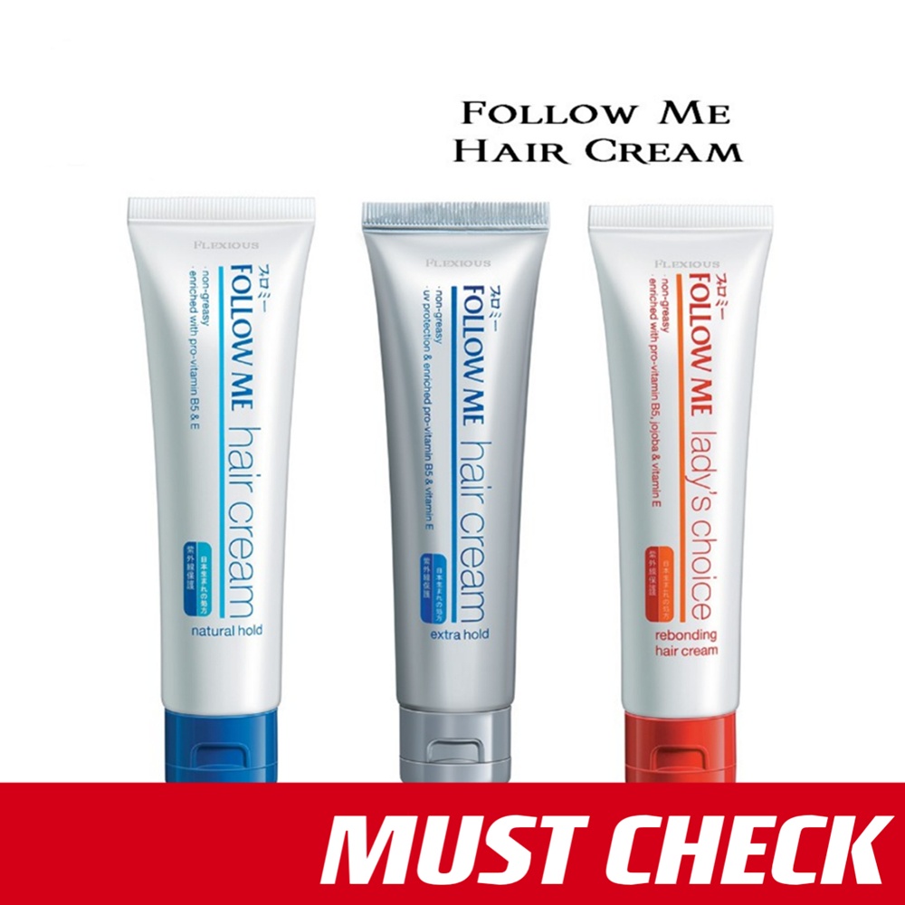 Follow Me Hair Cream 100G (Natural Hold/ Extra Hold/ Lady's Choice Krim ...