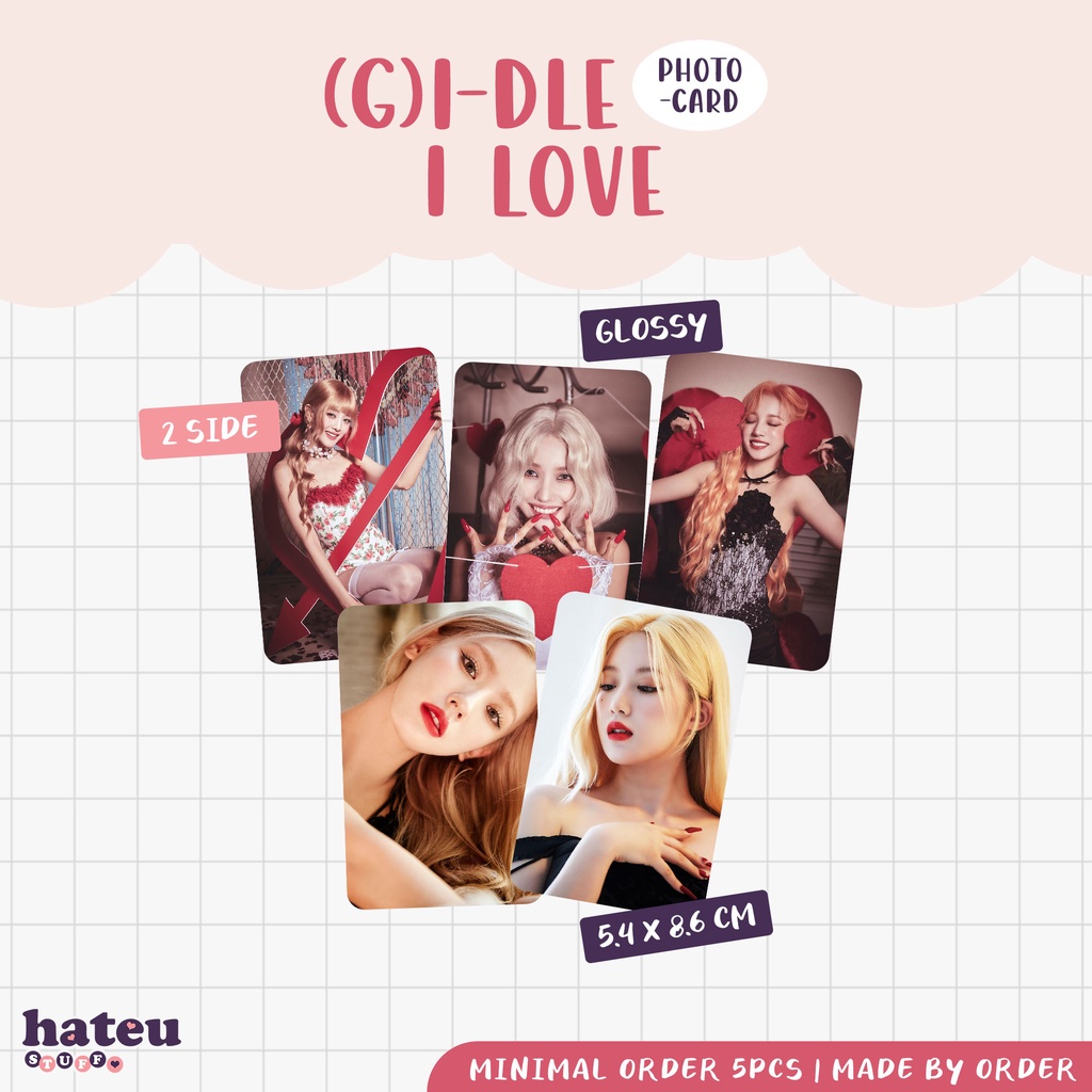 (G)I-DLE Unofficial Photocard I Love+Selca (Gidle) | Shopee Malaysia