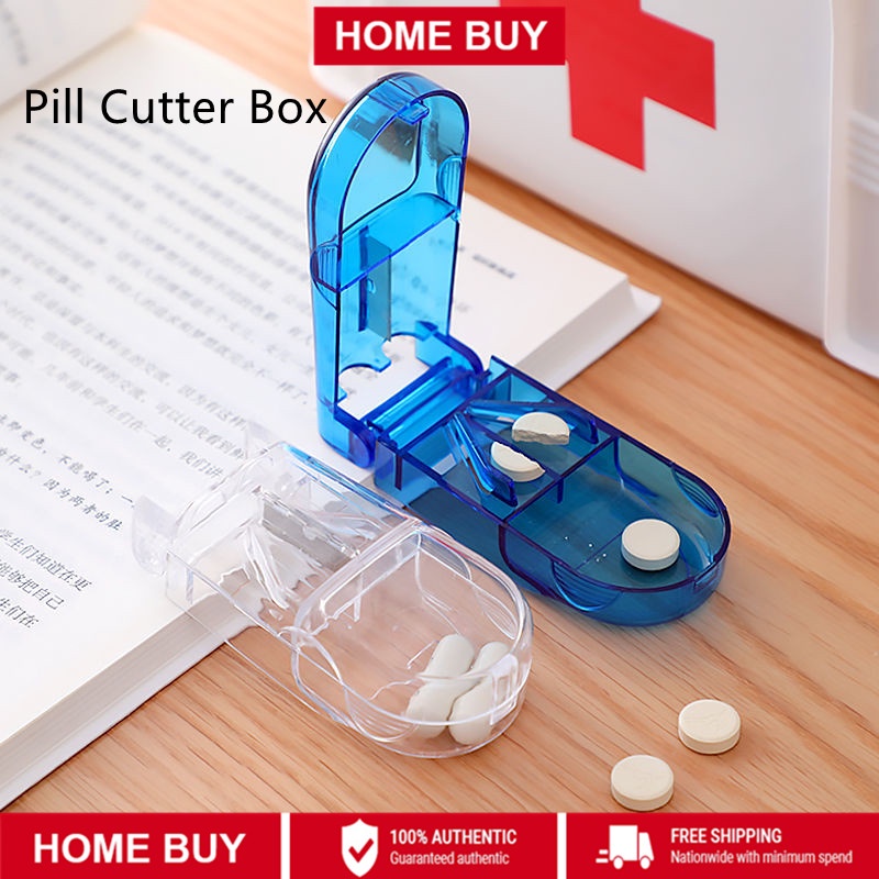 Medicine Cutter Pill Cutter Box Tablet Splitter Case / Pemotong Ubat ...