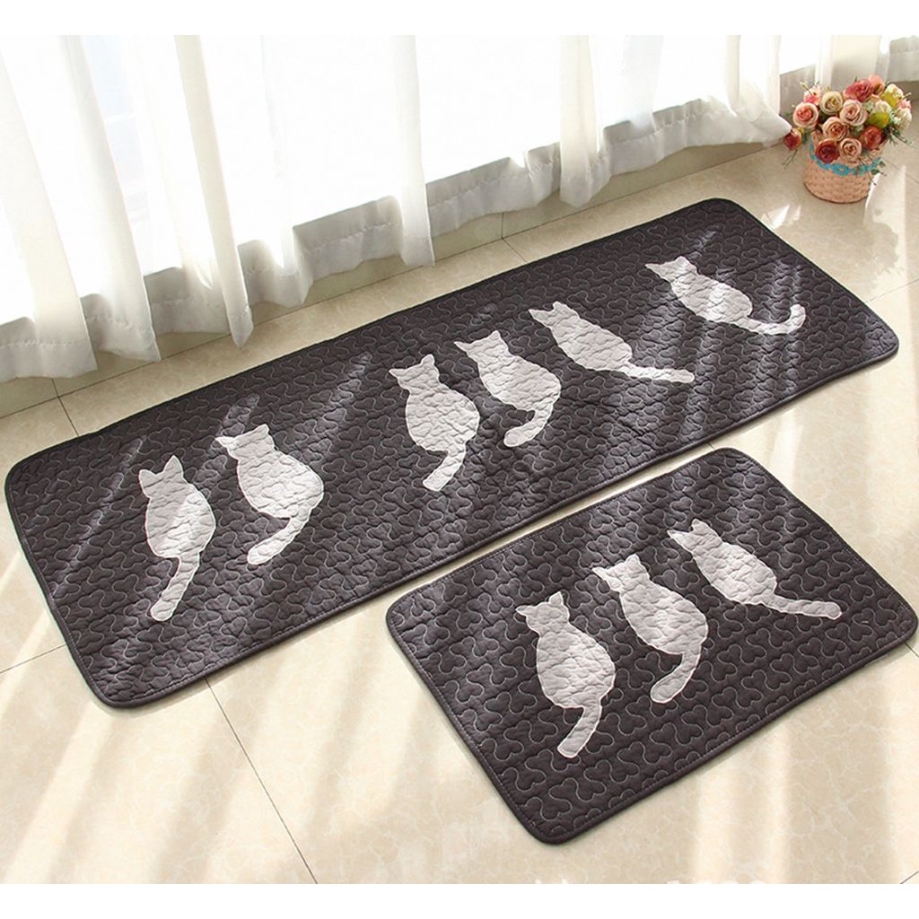 Long Kitchen Mat Anti Slip Patchwork Cotton 40*120cm /Rug/Cotton floor ...