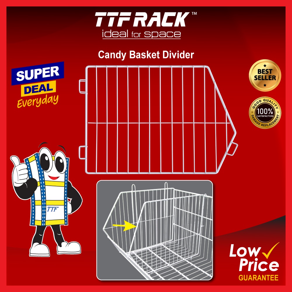 TTF Rack™ (CBD) Candy Basket Divider For Candy Basket Foldable Wire ...