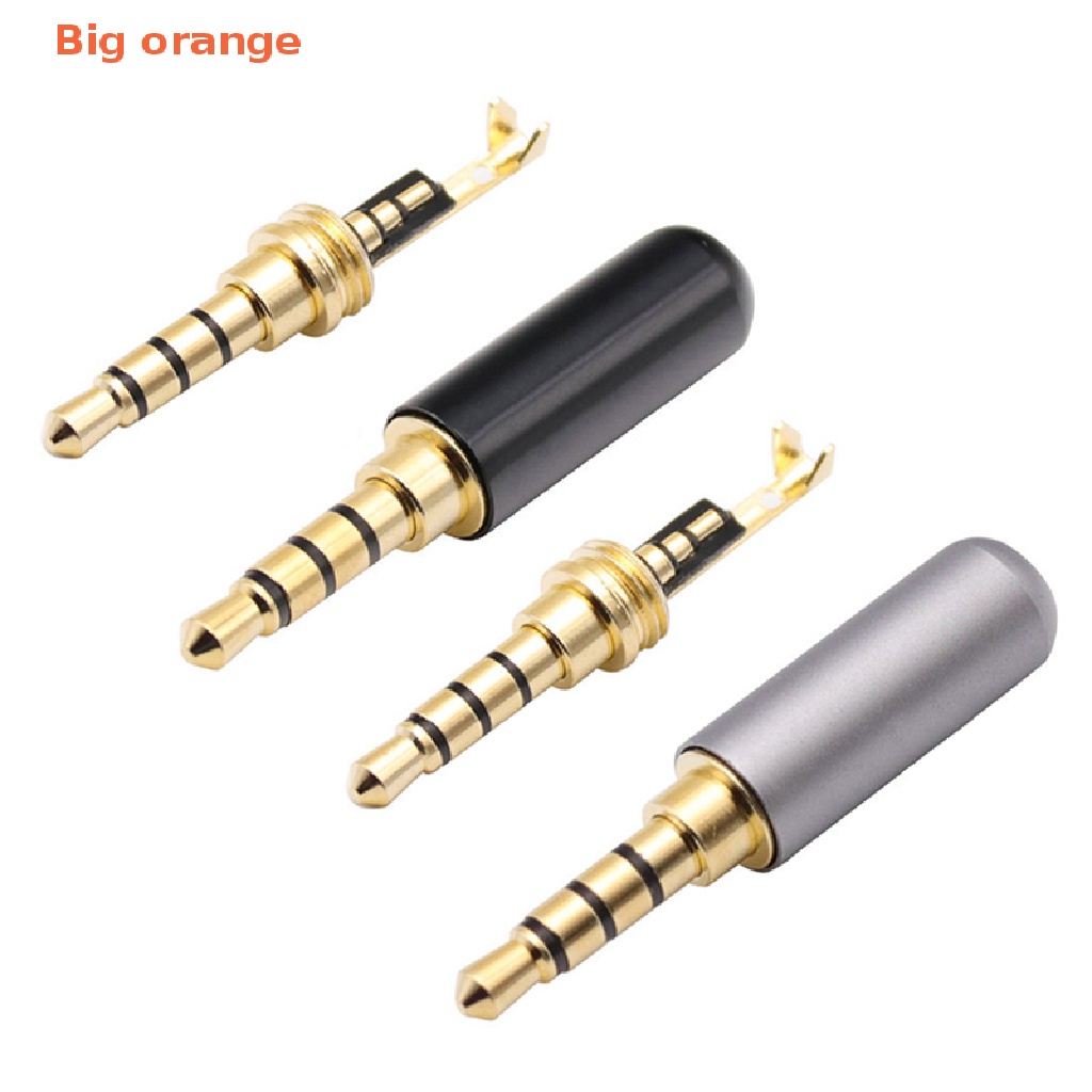 [Big orange] Headphone Jack Male Plug 3.5mm Audio Connector 4 Poles ...