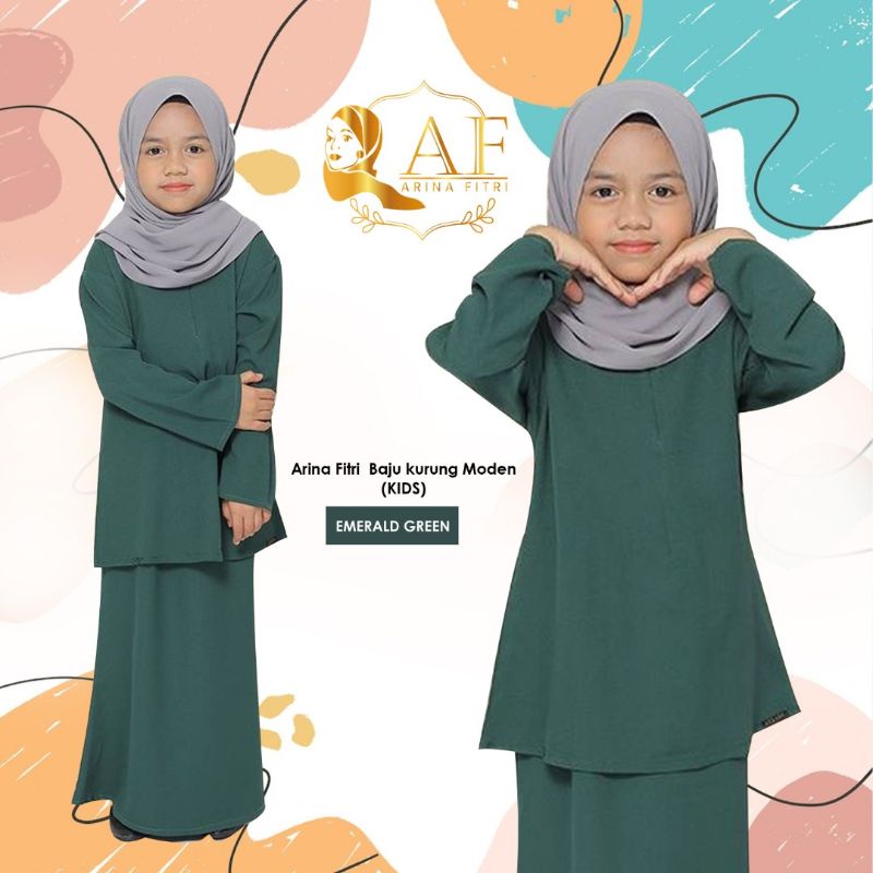 Baju kurung Moden Kids. Baju Kurung Muslimah Kids. Ready Stock. Baju ...
