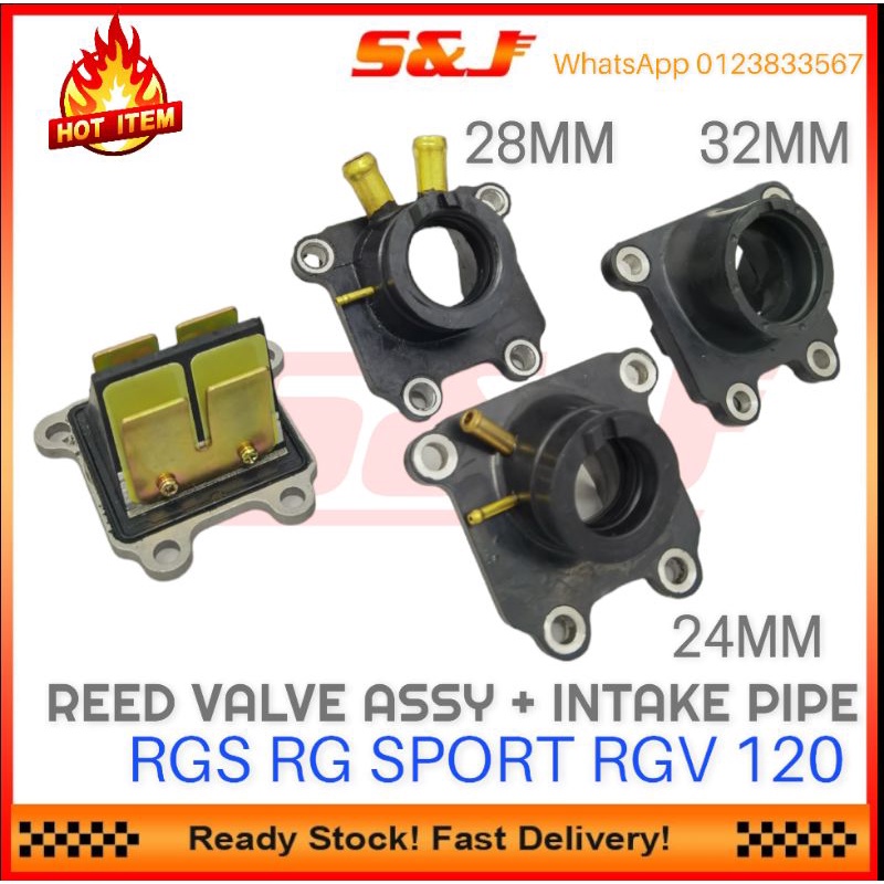 SUZUKI RGS RG SPORT SFR RACING / STANDRAD INTAKE PIPE CARBURETOR JOINT ...