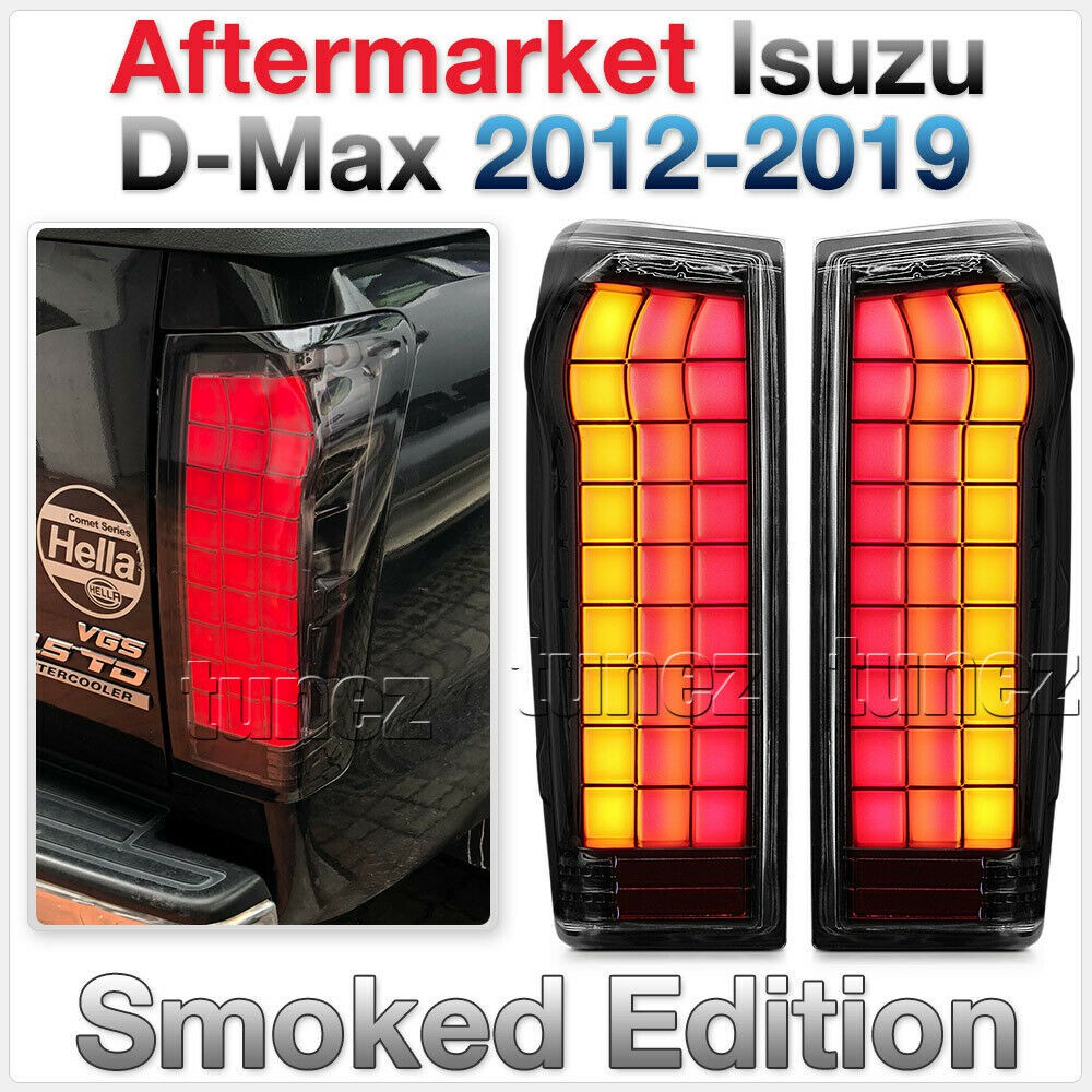 (USED) TUNEZ Smoked LED Tail Rear Lamp Light Isuzu D-Max RT50 RT85 2nd ...