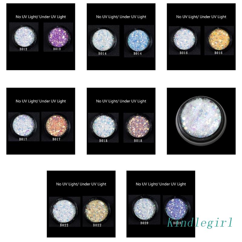 KING UV Color Changing Mica Powder Sunlight Reactive Sequin Glitter ...