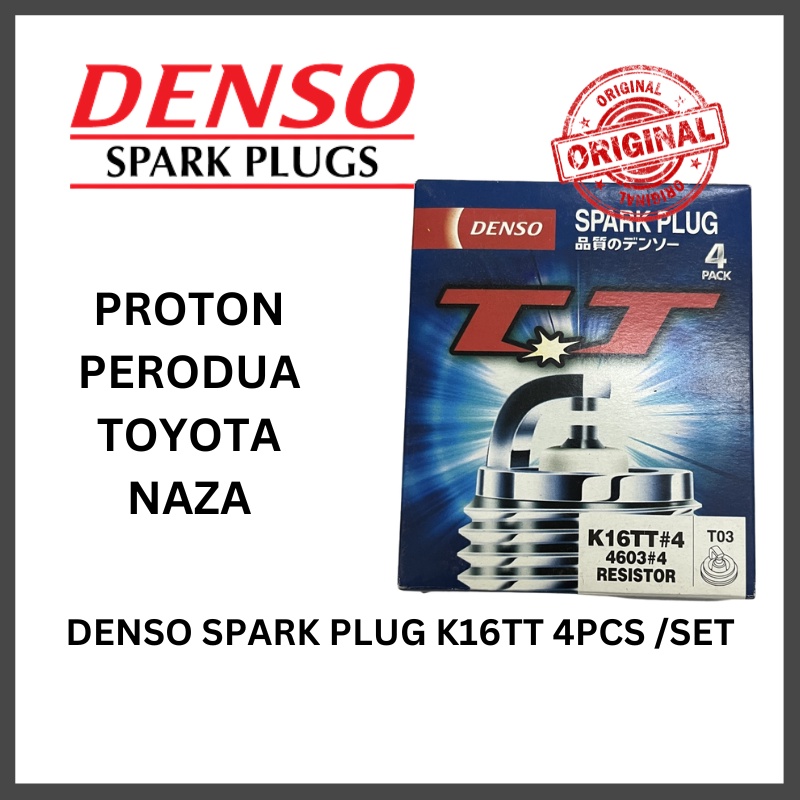 DENSO Spark Plug Nickel K16TT NAZA Suria, Perodua Kancil Kerisa Myvi ...