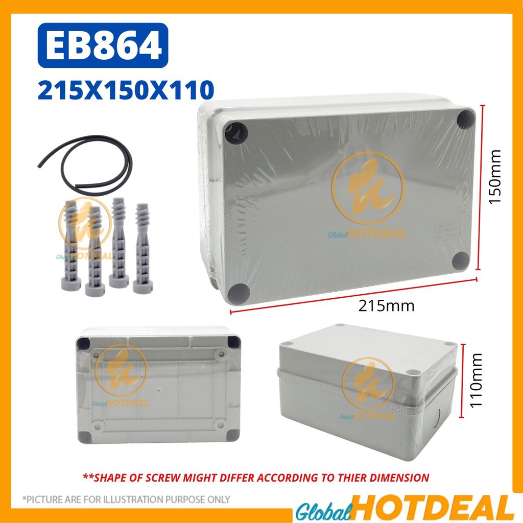 WIREMAN IP56 PVC Enclosure Electrical Junction Box Autogate Box CCTV ...
