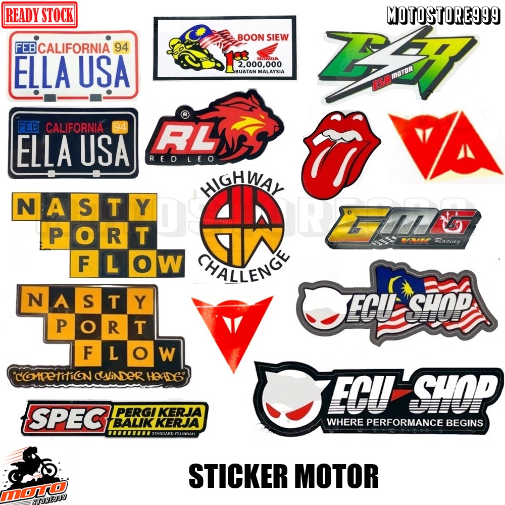 STICKER MOTOR READY STOCK | Shopee Malaysia