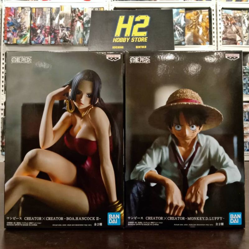 Original Banpresto. One Piece. Creator X Creator. Monkey D. Luffy & Boa Hancock | Shopee Malaysia
