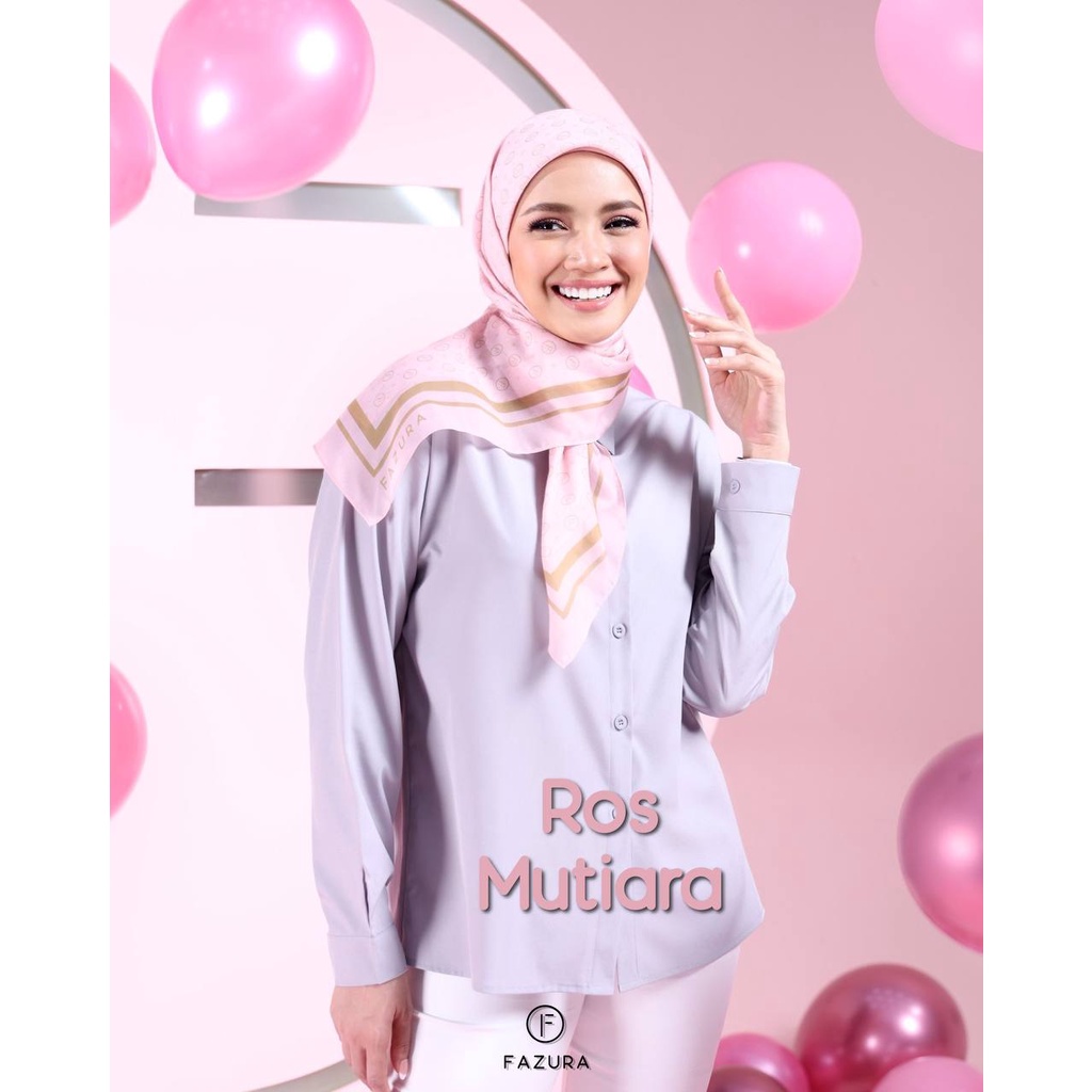 Tudung Fazura ROSE MUTIARA Plain Cotton Bawal Bidang 47 Cheritera Warna ...