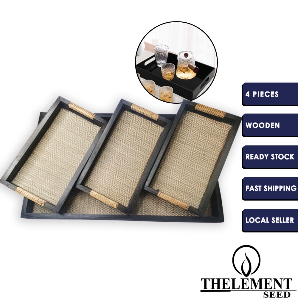 Dulang Hantaran Anyaman Mengkuang Halus Dulang Raya Wooden Tray for ...