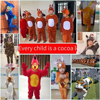 Kostum kanak-kanak kostum haiwan singa Tiger Fox tupai Kangaroo Wolf ...