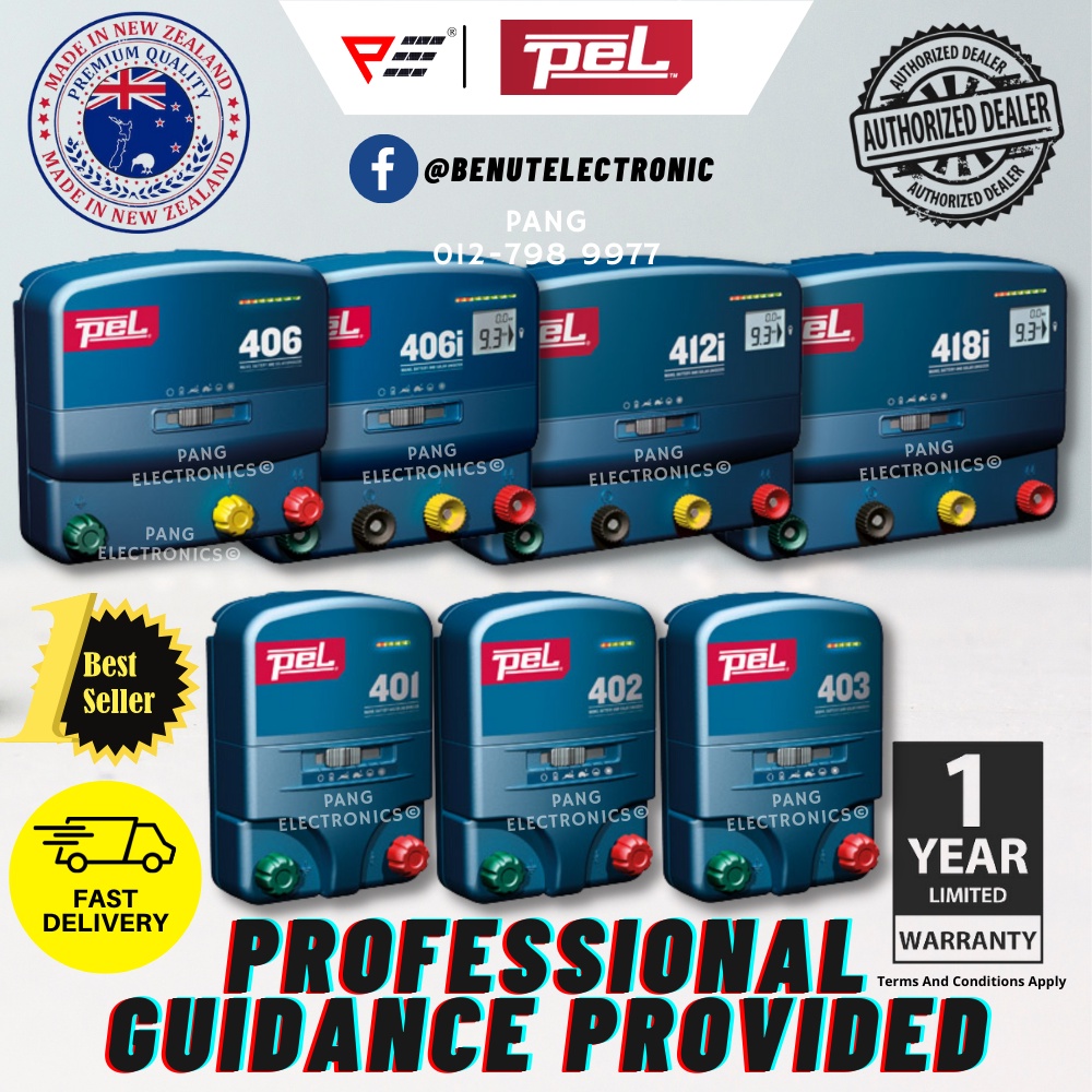 PEL 401 402 403 406 406i 412i 418i Electric Fence Energizer Pagar ...