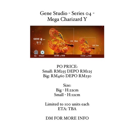 Gene Studio - Series 04 - Mega Charizard Y | Shopee Malaysia