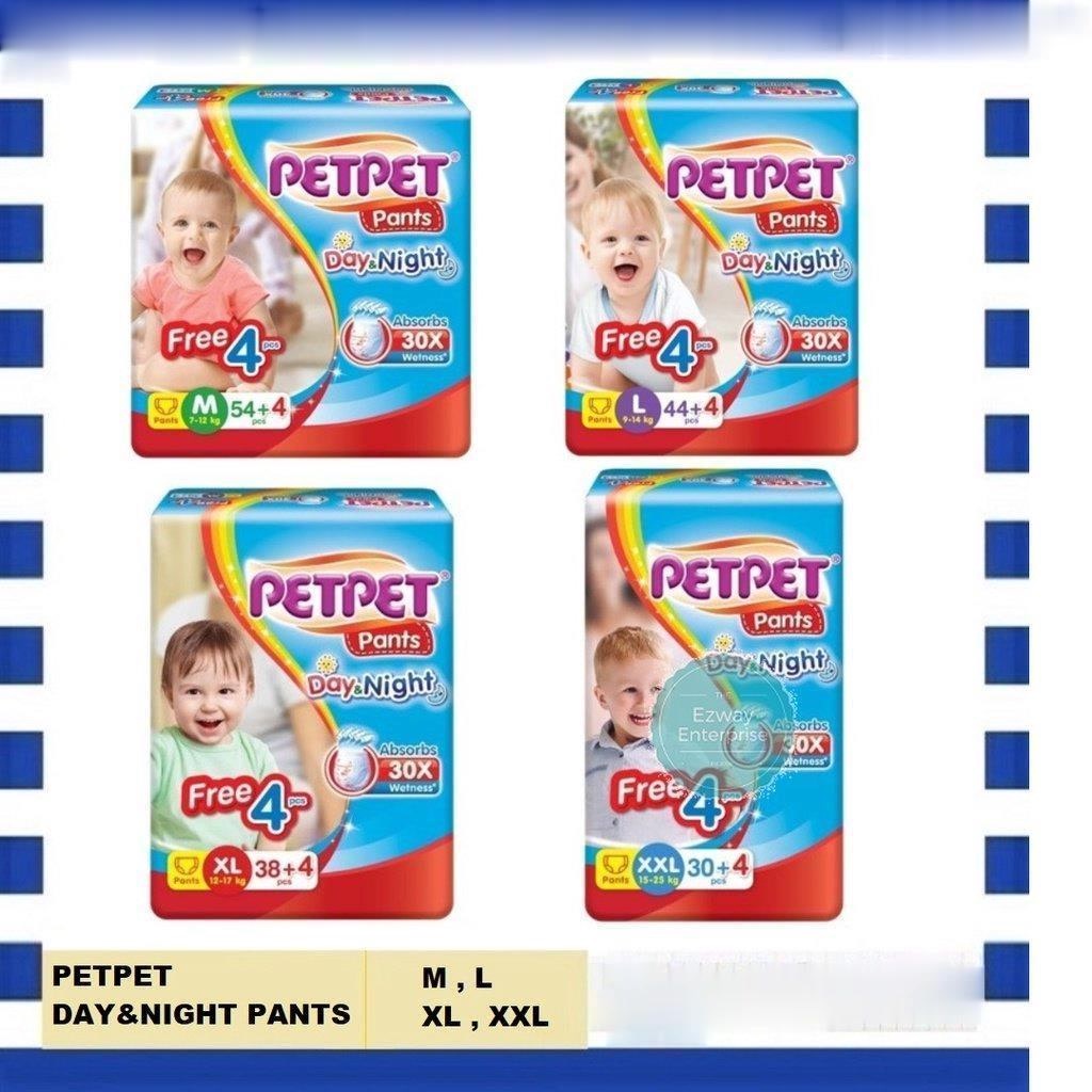 PETPET PET PET Day &Night Pants Jumbo Pack FITTI -M54/L44/XL38/XXL30 ...