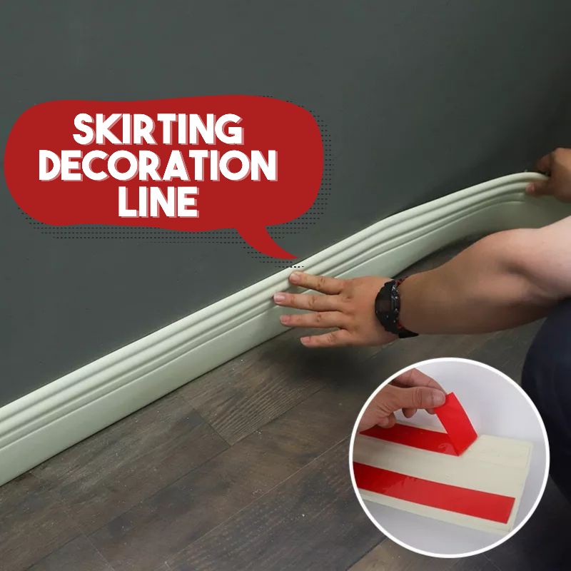 5 Meter x 9.8cm Wall Skirting / Skirting dinding / wall skirting border ...