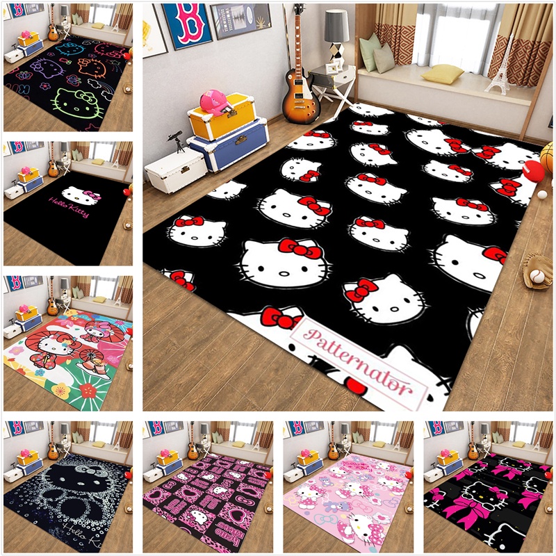 Hello Kitty Cute Carpet Girls Bedroom Bedside Blanket Sofa Coffee Table ...
