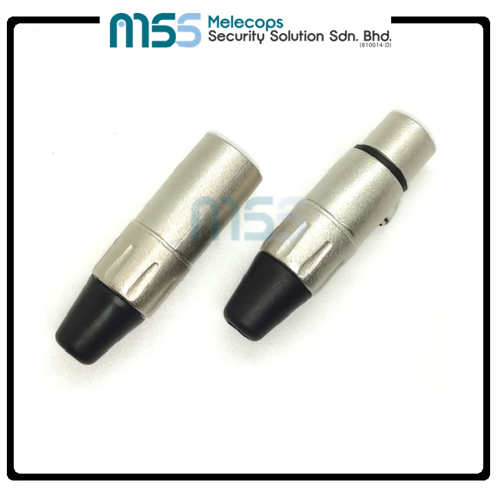 XLR Canon 3 Pin Male & Female Audio Connector Plug Socket (X3213/X3214 ...