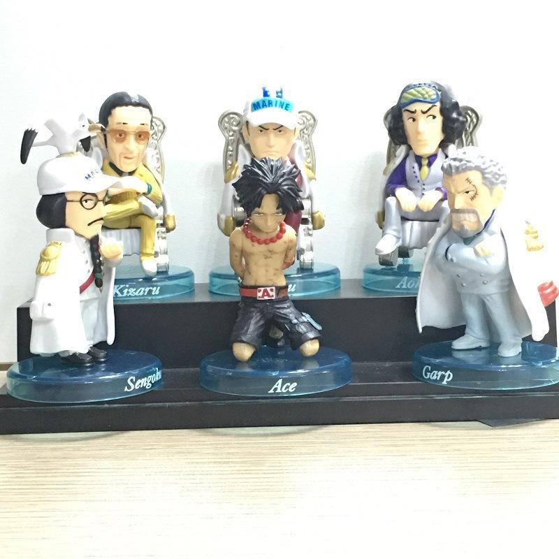 Models of 6 Characters Ace, Garp, Sengoku, Akanui, Kizaru, Aokiji Super ...