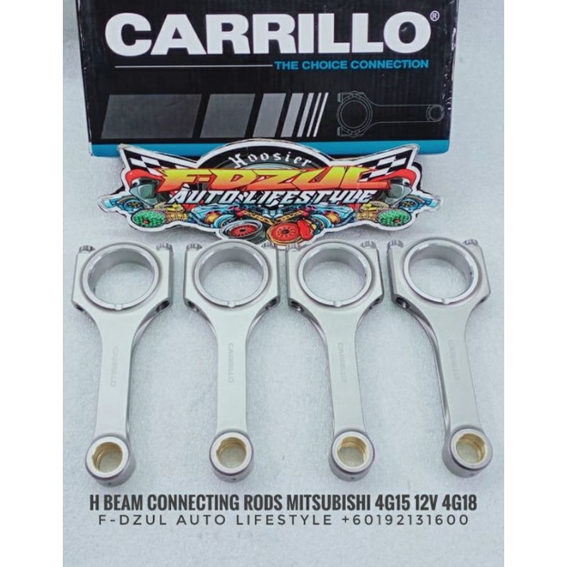 Carrillo H-Beam Connecting Rods Mitsubishi 4G15 12V 4G18 | Shopee Malaysia