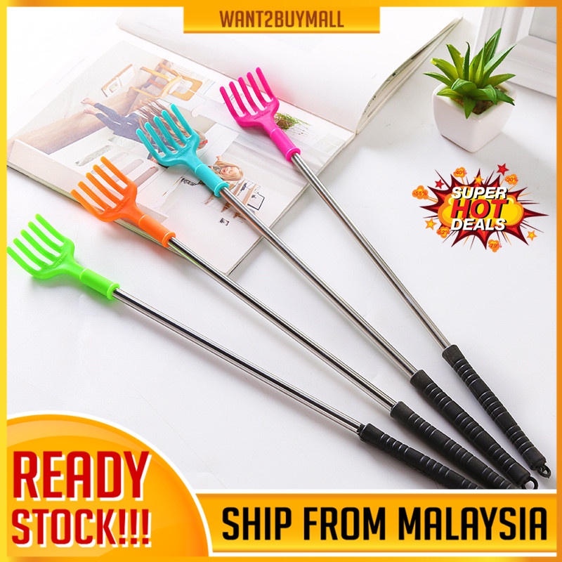 🇲🇾 Premium Stainless Steel Pipe Back Tickler Scratcher Rake Back Device ...
