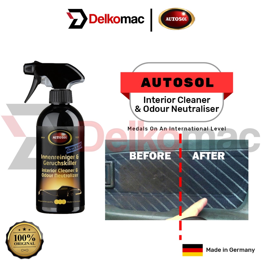 Autosol Interior Cleaner and Odour Neutraliser (500ml) - Clean ...