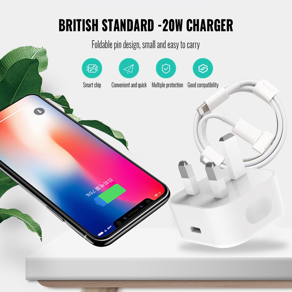 WY1 Fast Charging 20W USB-C Power Adapter for PD Cable Data Fast ...