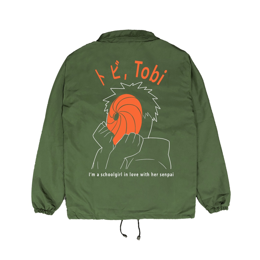 HIJAU Green Naruto Tobi Akatsuki Anime Coach Jacket | Shopee Malaysia