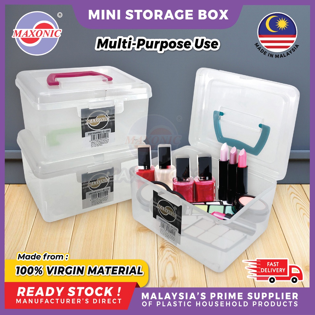 MAXONIC MINI ACCESSORIES BOX WITH COVER | MINI STORAGE BOX WITH HANDLE ...