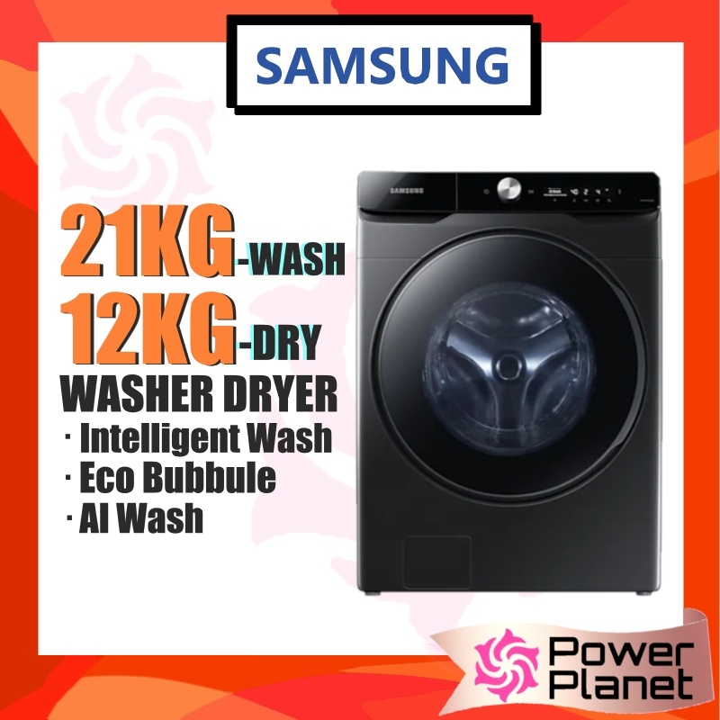 Samsung ( 21KG /12KG ) Washer Dryer WD21T6500GV | ( 19KG / 11KG ) WD19T6500GW/FQ White | ( 25KG ...