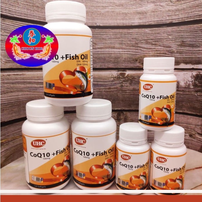 UHC COQ10+FISH OIL 120's/30'softgels per bot | Shopee Malaysia
