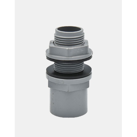 PVC TANK / TANGKI CONNECTOR , SOCKET C/W 2 RUBBER WASHER - SIZE : 15MM ...