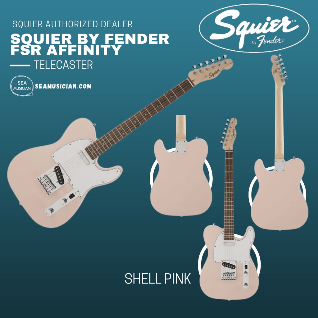 SQUIER BY FENDER FSR AFFINITY TELECASTER ELECTRIC GUITAR WITH LAUREL ...